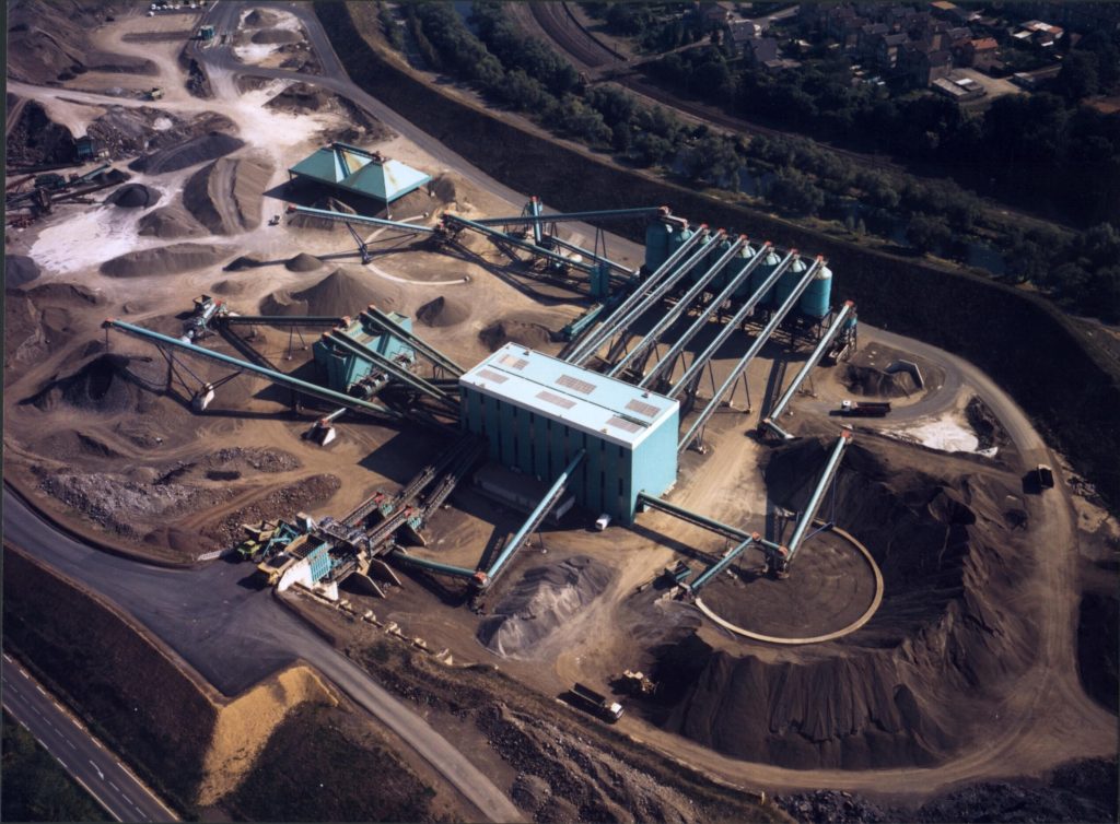 vue aerienne crassier - L'écho circulaire